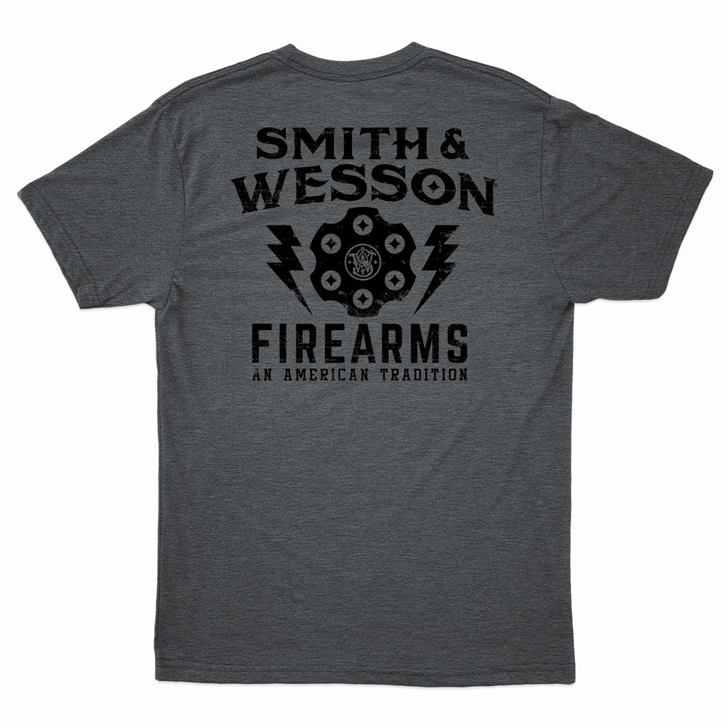 Smith & Wesson® Lightning Bolts Premium Tee in Smoke Heather